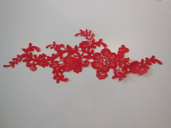 Floral lace applique sew on flower cotton lace motif patch Various col ...